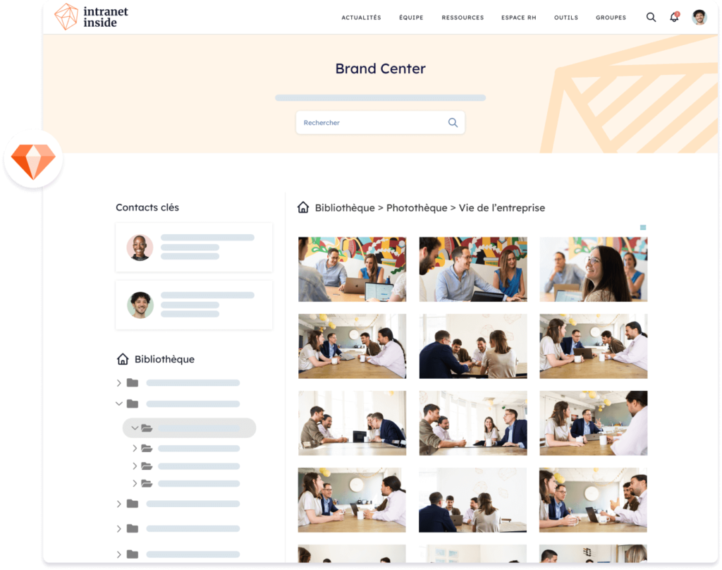 Brand center: take care of your brand with Intranet Inside
