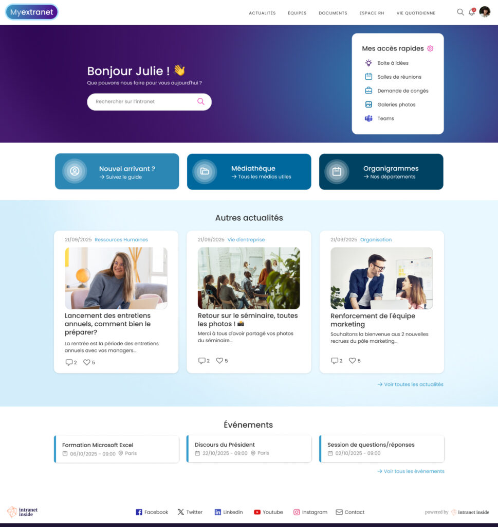 10 exemples d'intranet pour inspirer votre entreprise