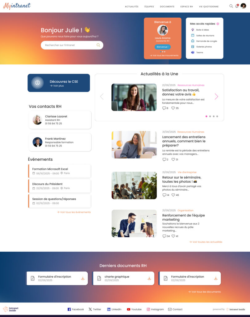 10 exemples d'intranet pour inspirer votre entreprise