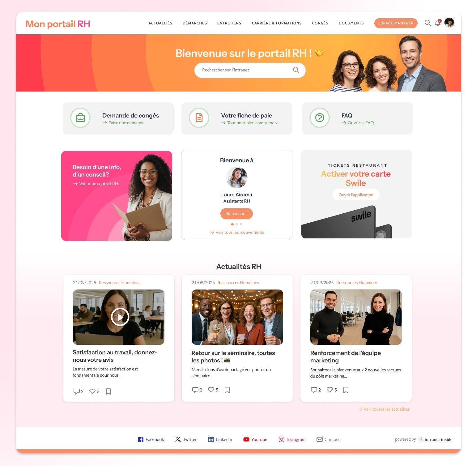 16 exemples d'intranet pour inspirer votre entreprise + PDF